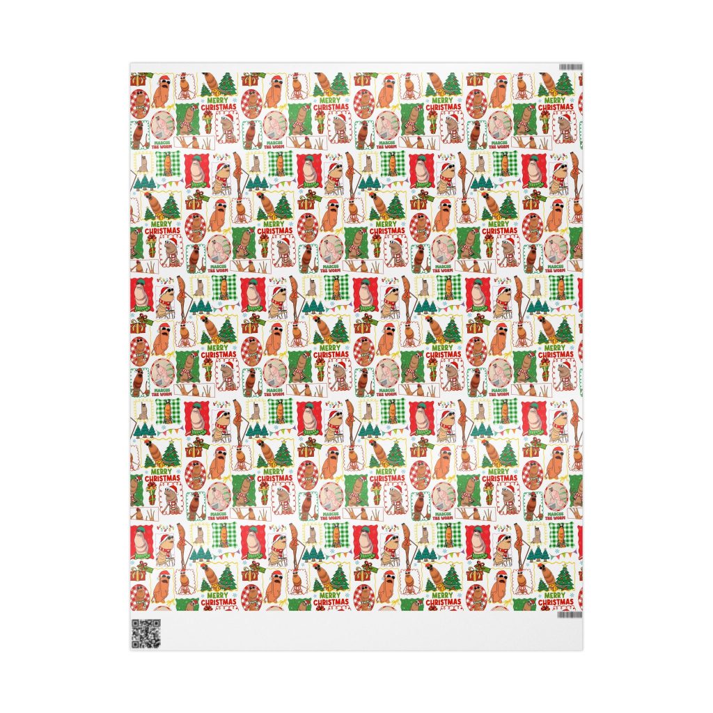 Marcus The Worm Wrapping Paper - Fancydazy
