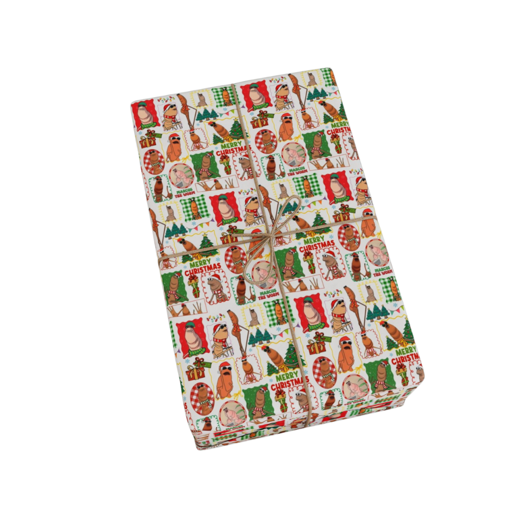 Marcus The Worm Wrapping Paper - Fancydazy